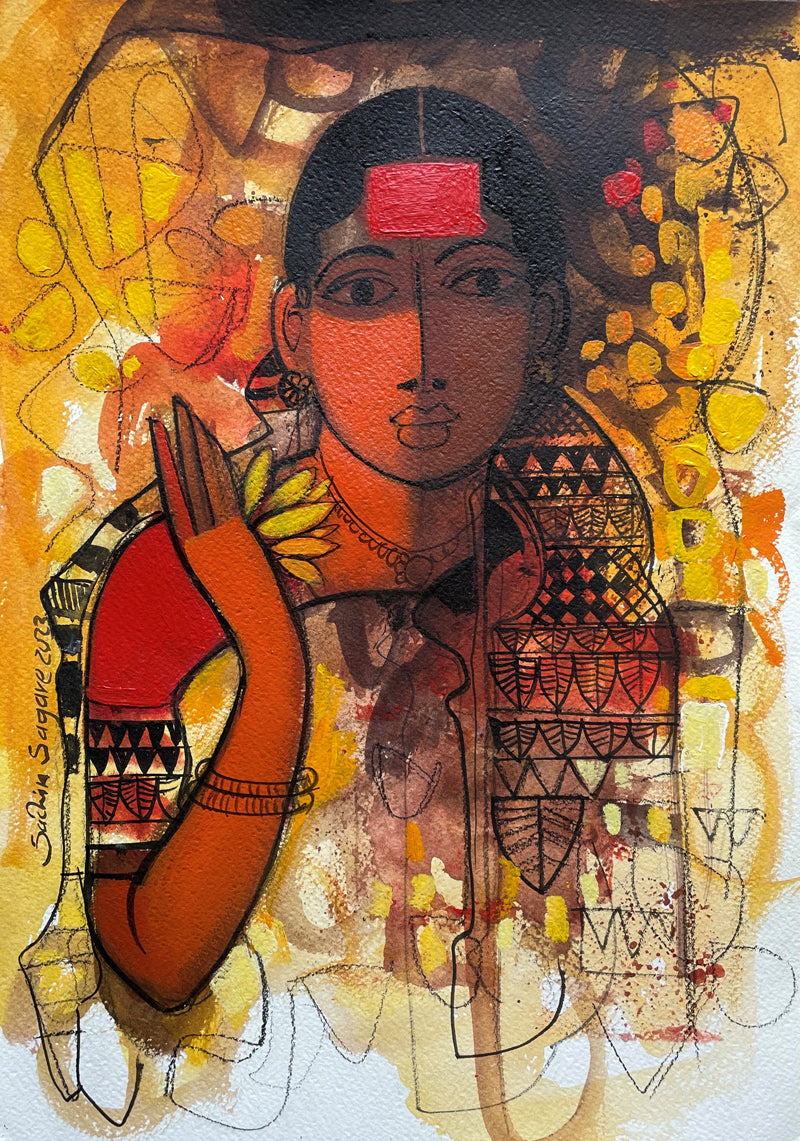 Sachin Sagare-SCSA-Indian woman series – The Curators Art